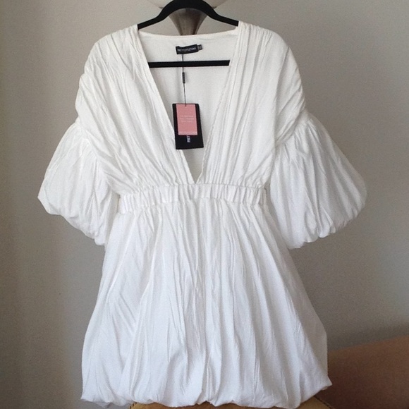 PrettyLittleThing | Dresses | Prettylittlething Puff Ball Hem Dress ...